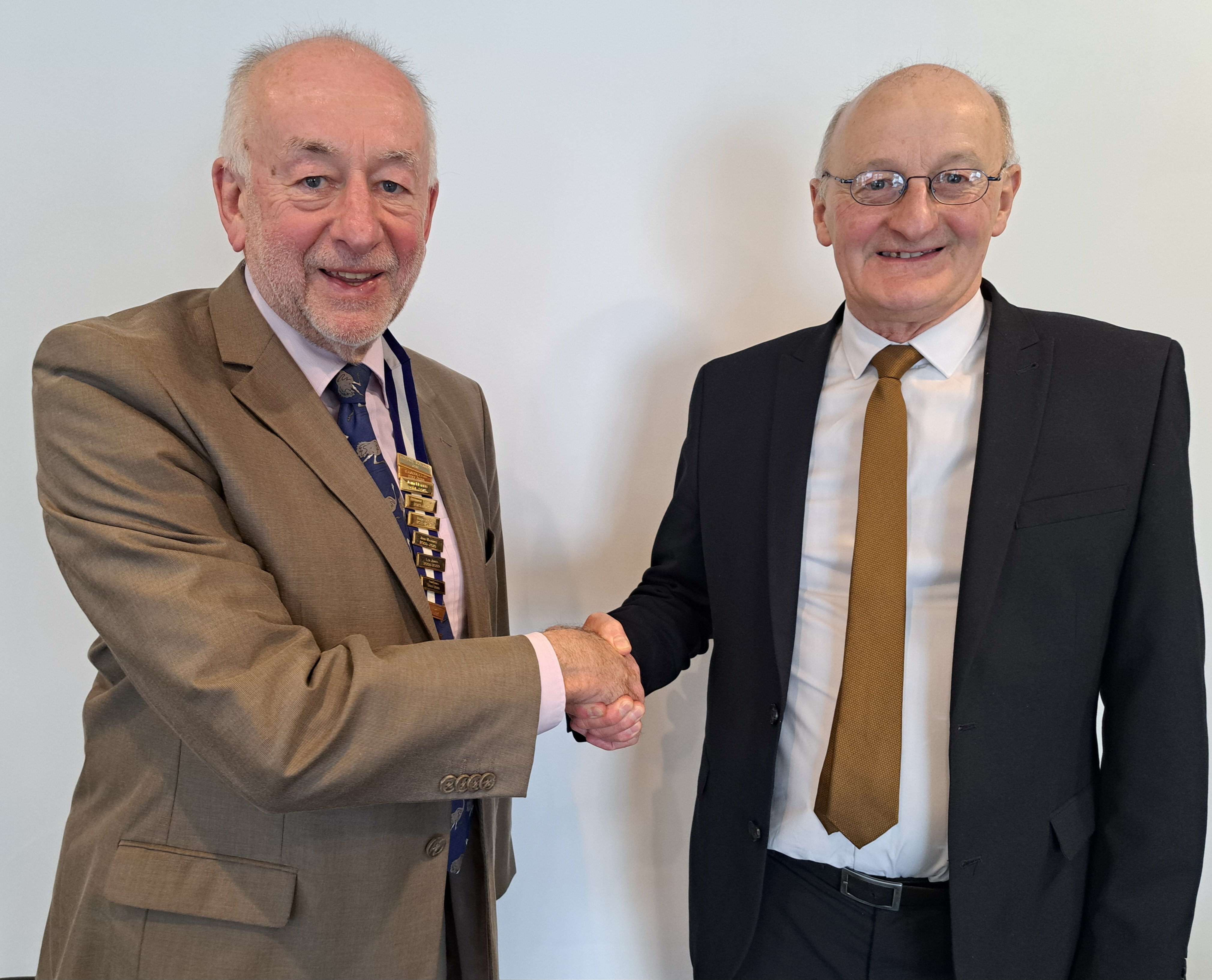 Former Welsh Rugby referee and author Roger Penn at Narberth Probus ...